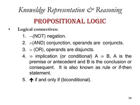 Ppt Knowledge Representation And Reasoning Part 1 Propositional Logic