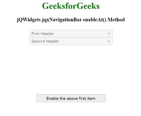 Jqwidgets Jqxnavigationbar Enableat Méthode Stacklima