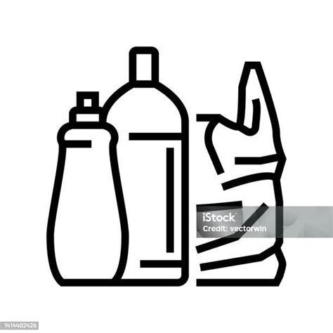 플라스틱 패키지 및 가방 라인 아이콘 벡터 일러스트 레이 션 가방에 대한 스톡 벡터 아트 및 기타 이미지 가방 거북이 검은색 Istock