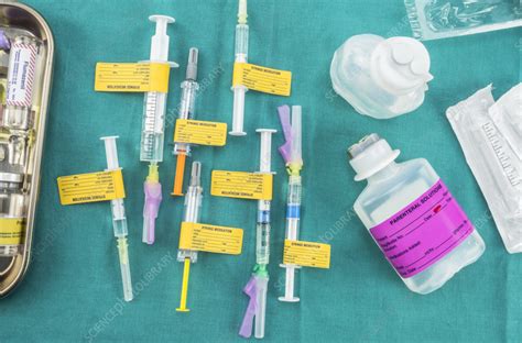 Preparation Of Syringe Medication Conceptual Image Stock Image