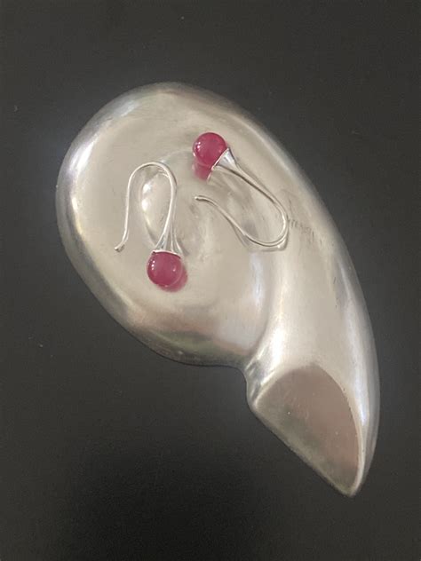 Ruby Hook Earrings Sid Jewelry