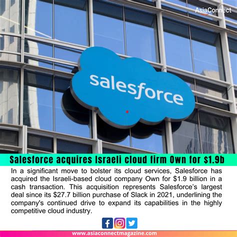 Salesforce Acquires Israeli Cloud Firm Own For 1 9b Asiaconnect Magazine