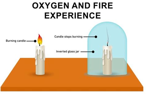 Premium Photo Oxygen And Fire Experiment With Glass Jar