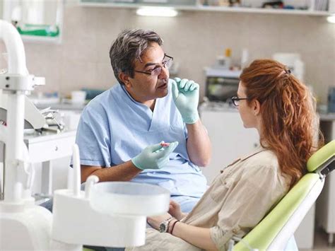 Orthodontist Putting On Braces