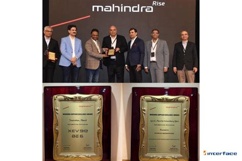 Recognition Award Interface Mahindragroup Interface Microsystems