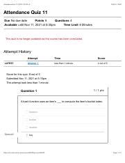 Quiz 11 2021F CS 570 A Pdf Attendance Quiz 11 2021F CS 570 A 12 4