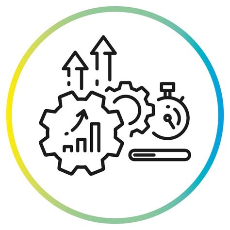 Premium Vector Process Management Icon