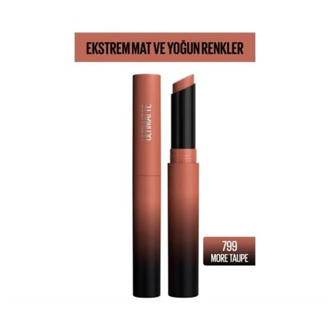 Maybelline New York Color Sensational Ultimatte Ruj 799 More Taupe