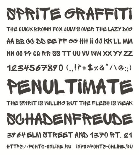 Sprite Graffiti Font