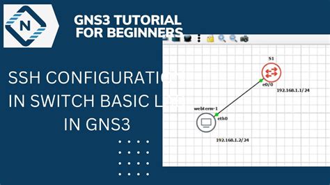Ssh Configuration In Switch Basic Lab In Gns3 Ccna And Ccnp Lab In Gns3 Youtube