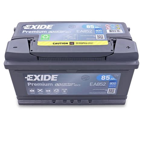 EXIDE EA852 Premium Carbon Boost 85Ah 800A