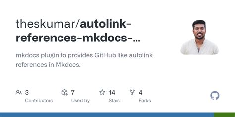 Github Theskumarautolink References Mkdocs Plugin Mkdocs Plugin To