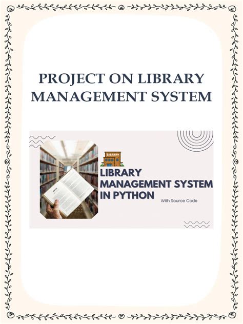 class 12 computer science project report on library management pdf