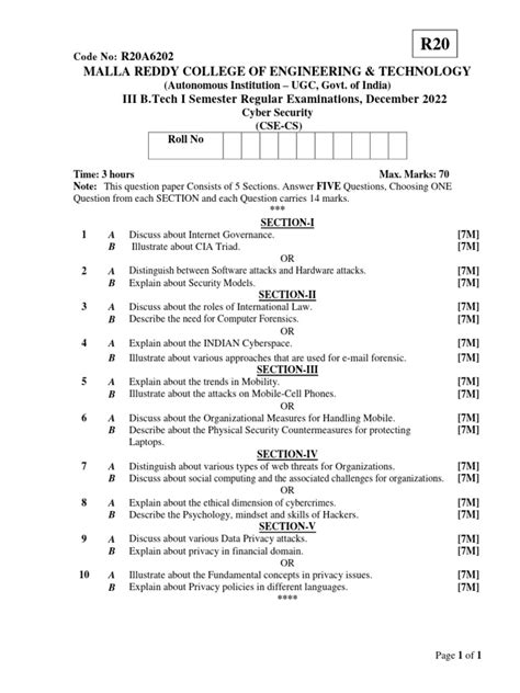 Cyber Security Pdf Security Computer Security