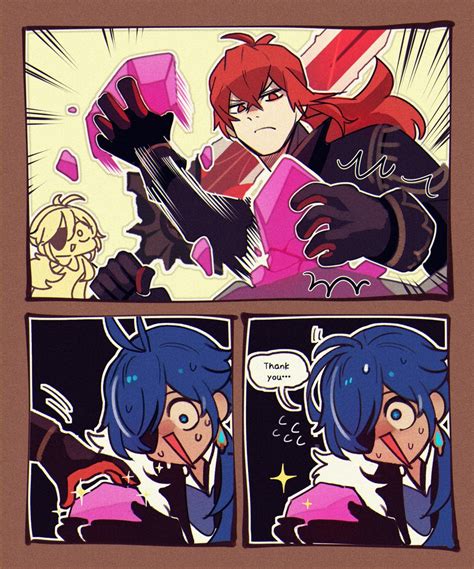 Diluc And Kaeya Genshin Impact Drawn By Enpitsu Danbooru