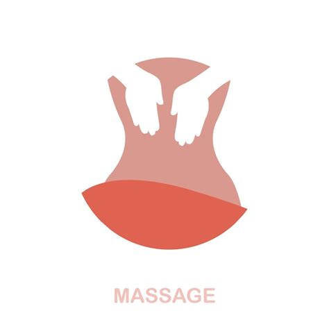 Premium Vector Massage Flat Icon Colored Element Sign From Spa