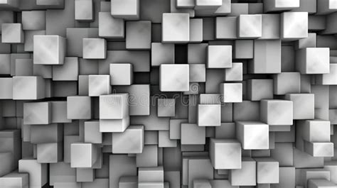 Black White Abstract Square Pattern Background Ai Generated Image Stock Illustration