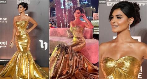 صحيفة البشاير الإلكترونية رانيا منصور من مهرجان القاهرة لابسة