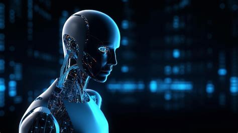 premium ai image robot electronic and digital access user