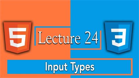 Html5 And Css3 Complete Course Tutorials 24 Input Types In Html5