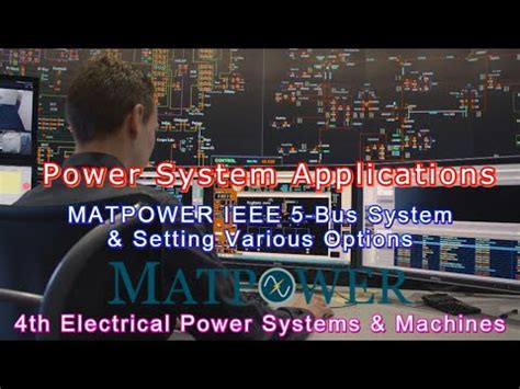 MATPOWER IEEE 5 Bus System Setting Various Options Power Flow Study