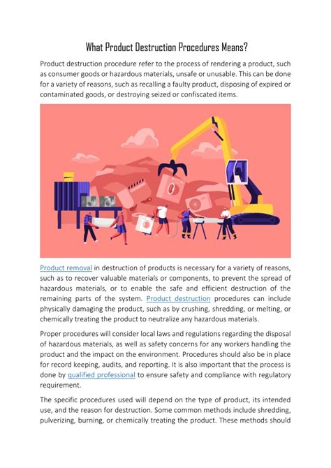 Ppt What Product Destruction Procedures Means Powerpoint Presentation