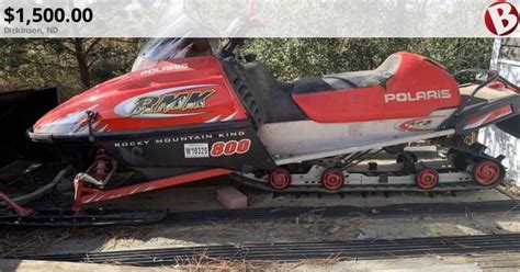 2004 Polaris Rmk 800 2004 1m King Cat Sled Bed Trailer Dickinson Nd