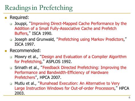 15 740 Computer Architecture Lecture 24 Prefetching Ppt Download