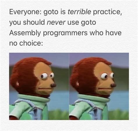 Goto R ProgrammerHumor