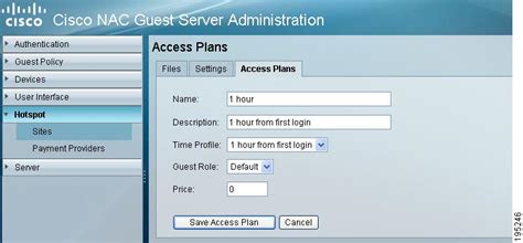 Cisco NAC Guest Server Installation And Configuration Guide Release Configuring Hotspots