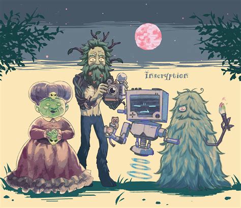 Leshy Stoat P03 Magnificus And Grimora Inscryption Drawn By