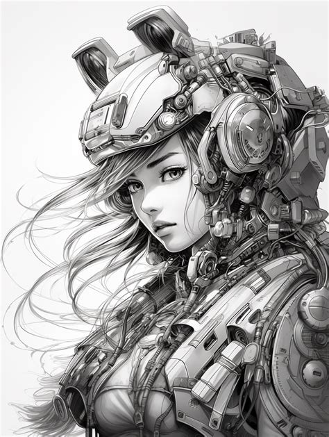 Stunning Futuristic Mecha Art Masamune Shirow Manga Style • Promptden