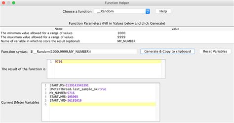 The Function Helper Dialog Jmeter Vn