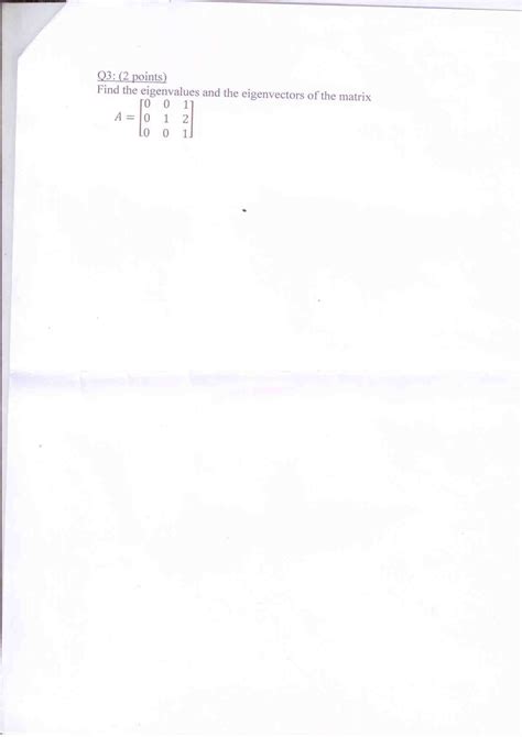 Solved Find The Complex Eigenvalues And The Complex