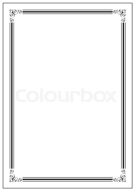 A4 Size Page Border Design For Project 1280 x 720 jpeg 62 кб