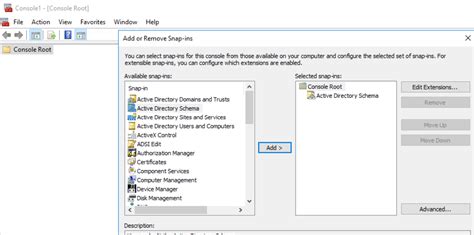 Как зарегистрировать оснастку Active Directory Schema