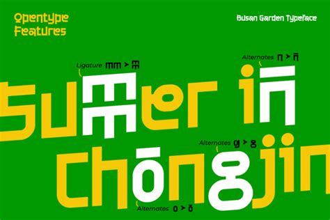 Busan Garden Display Font Dita Type