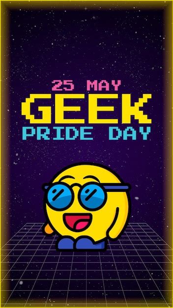premium psd geek pride day post for stories