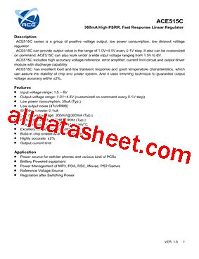 ACE C Datasheet PDF ACE Technology Co LTD