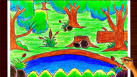 How To Draw A Forest