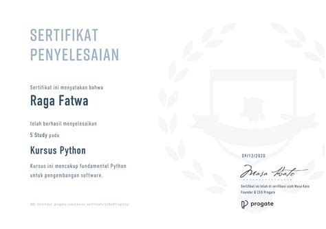 python certificate