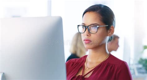 Dont Bug Her While Shes Busy A Focused Young Businesswoman Working On