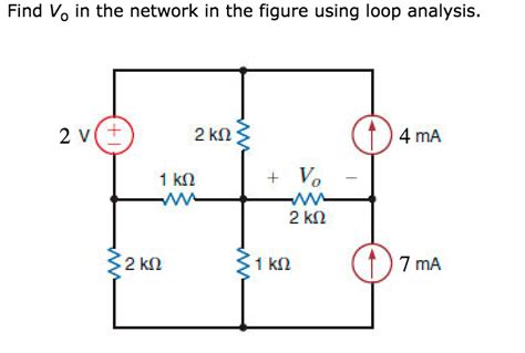 Solved Find Vo In The Network In The Figure Using Loop