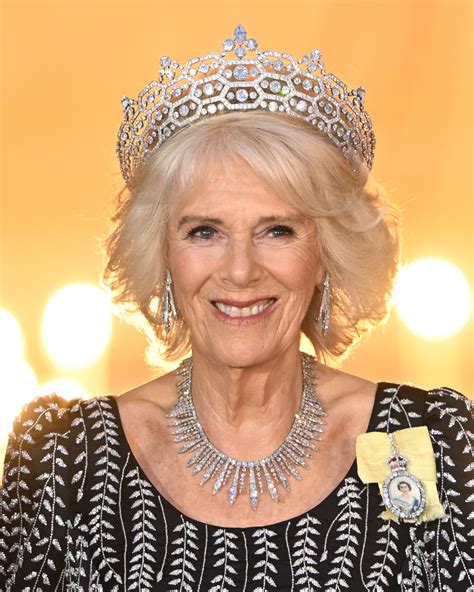Camilla Wears The Queen Mothers Spectacular Greville Tiara And Queen
