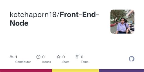 GitHub Kotchaporn Front End Node