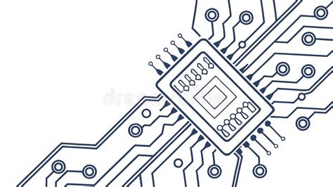 abstract circuit board pattern illustration representing technology or