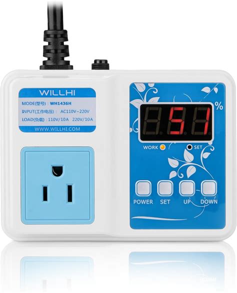 Willhi Wh1436h 110v Digital Air Humidity Controller With Lcd Display High Accuracy Humidity