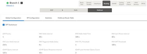 Configure Global Multicast Parameters