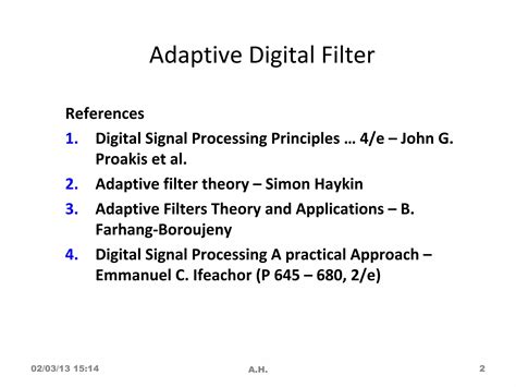 dsp lecture vol 7 adaptive filter ppt