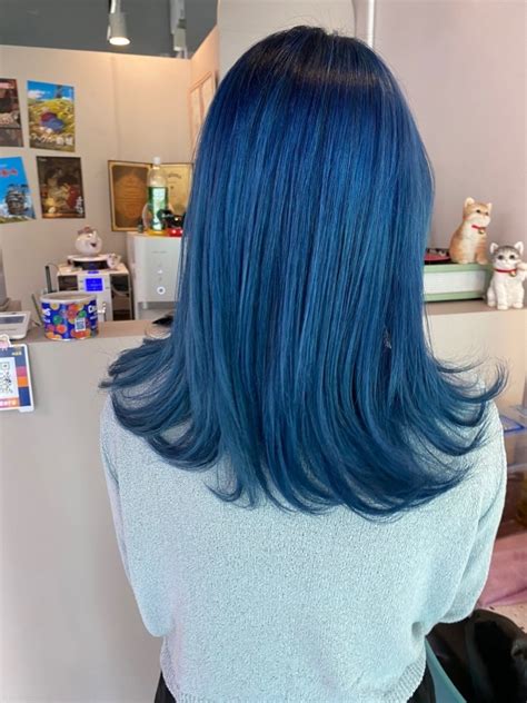 김해율하미용실 율하미용실 장유미용실 율하2지구미용실 장유미용실 애쉬블루염색 블루컬러 파랑염색 율하2지구단발 율하2지구탈색 율하2지구염색